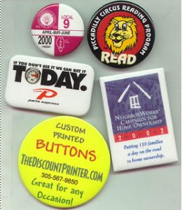 Promotional items - pens, post it notes, cups, napkins, plates