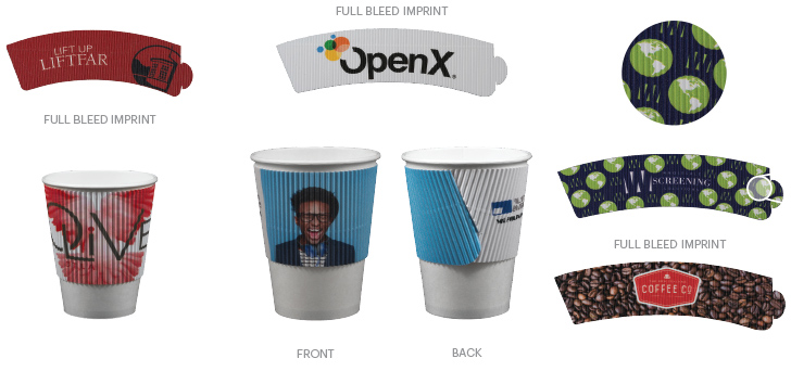 Custom coffee sleeves wholesale java jackets, free shipping