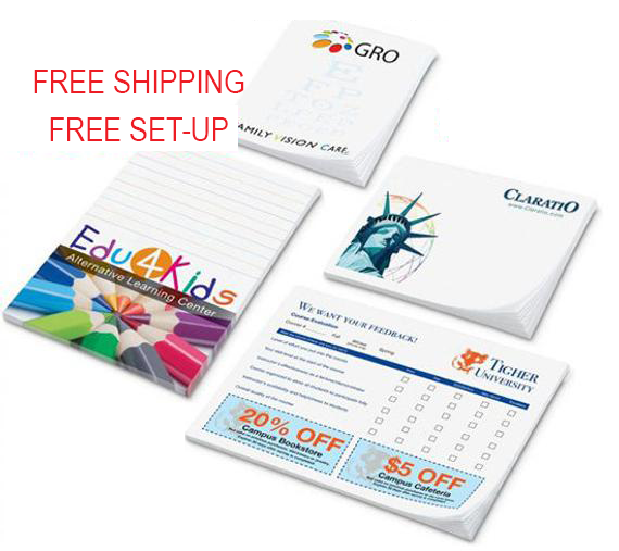 Custom Printed Post it Notes | Wholesale Post-Its | Personalized Notepads